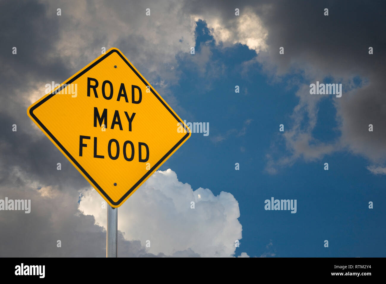 ROAD MAY FLOOD Stock Photo - Alamy