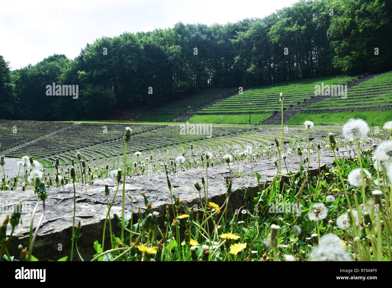 Amphitheater on St. Anna Mount. Old german (nazi) amphitheater in ...