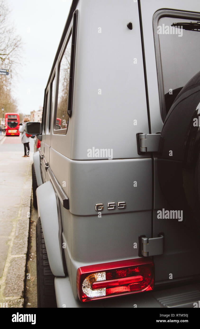 LONDON, UNITED KINGDOM - MAR 10 2017: Luxury mercedes-Benz G-Class G55 ...