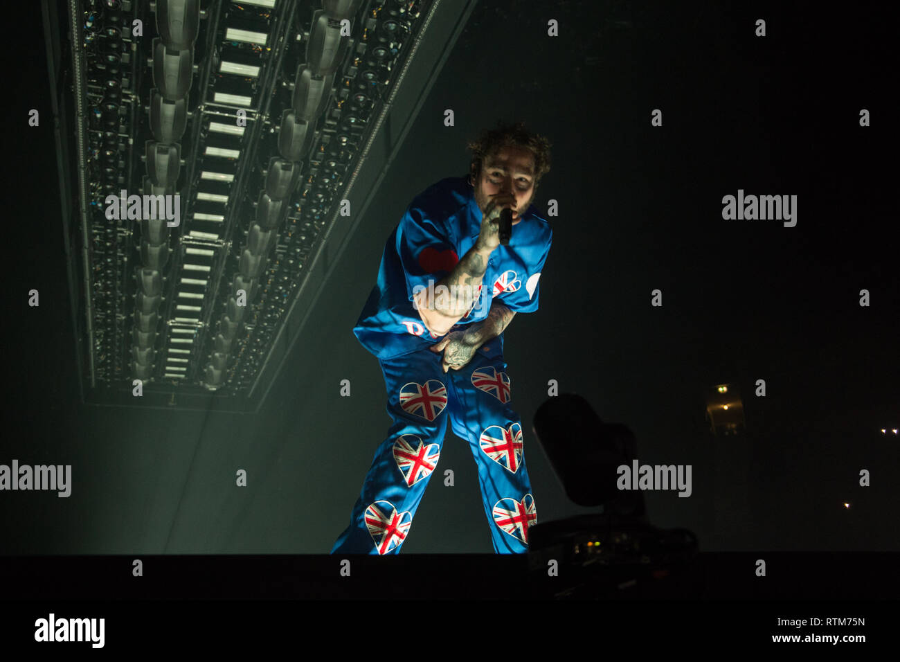 Post malone live at Manchester Arena 2019 Stock Photo - Alamy