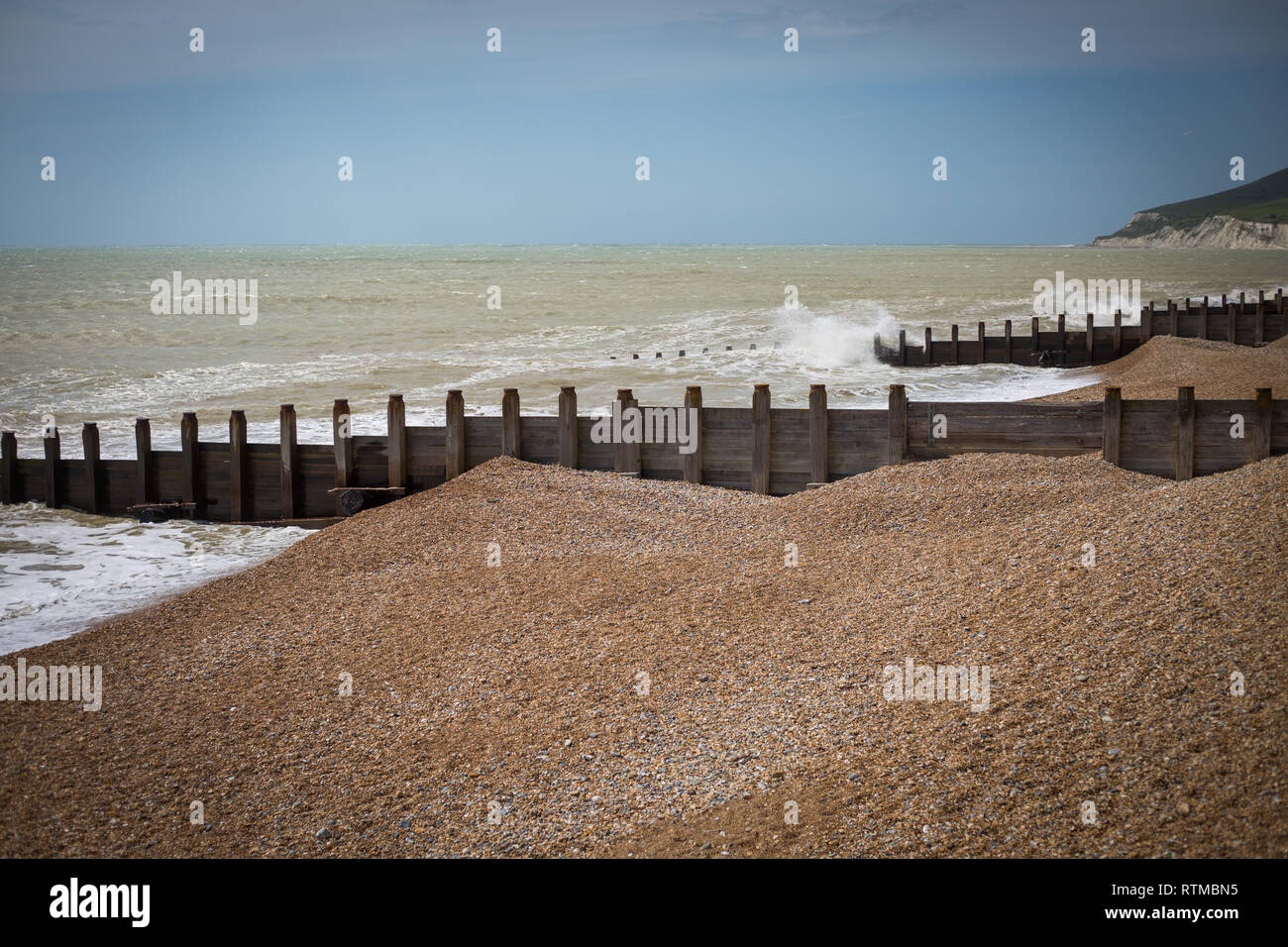 Eastbourne beach cloudy sky hi-res stock photography and images - Alamy