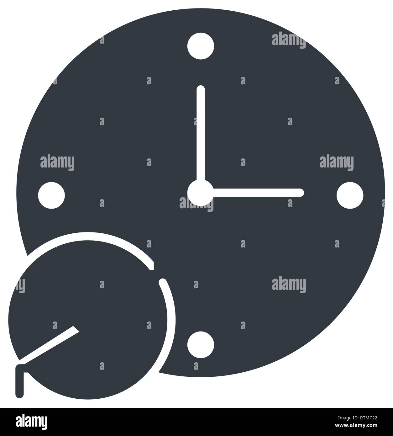 time clock cartoon Stock Vector Image & Art - Alamy