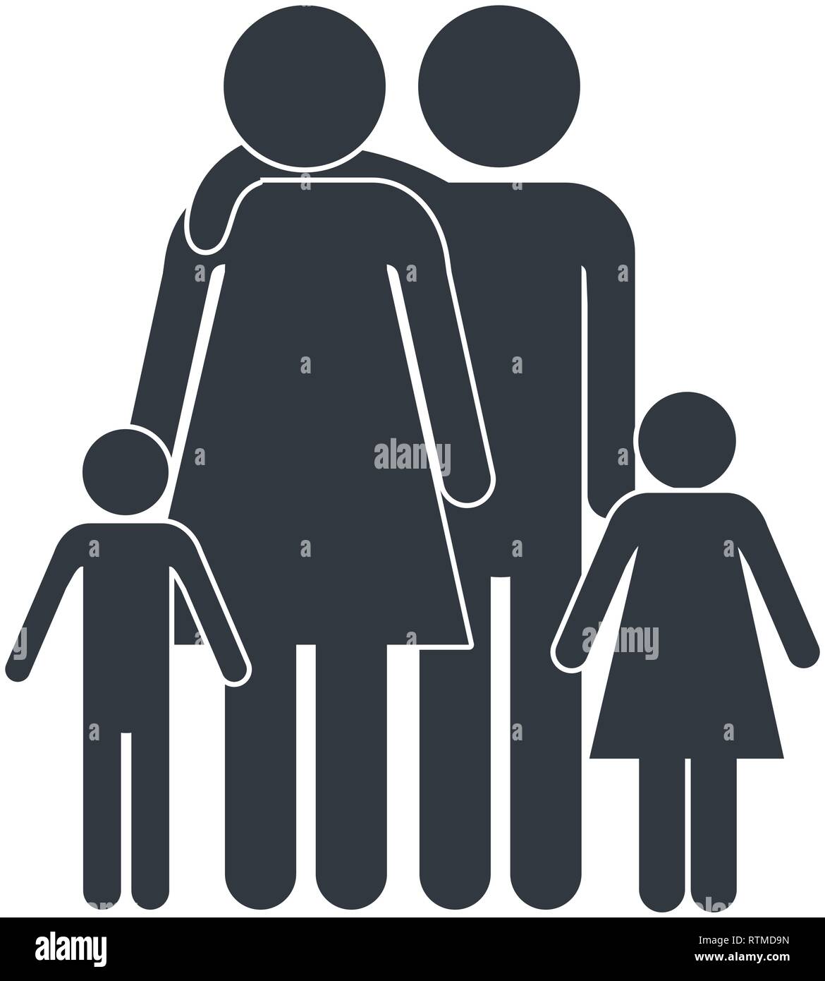 family pictogram cartoon Stock Vector Image & Art - Alamy