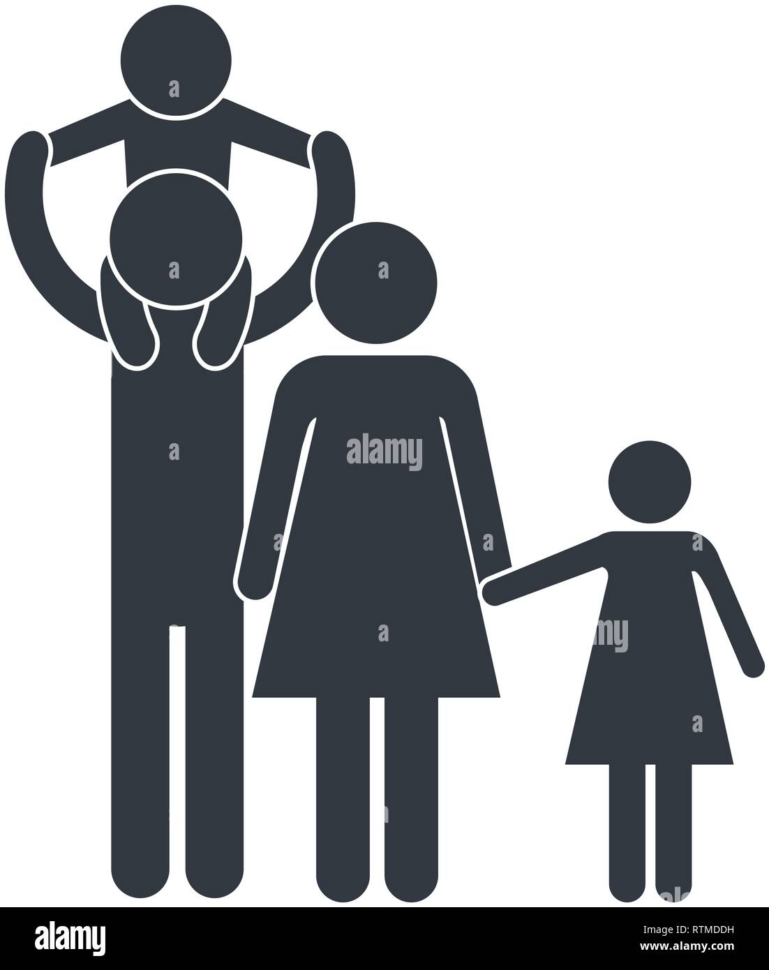family pictogram cartoon Stock Vector Image & Art - Alamy