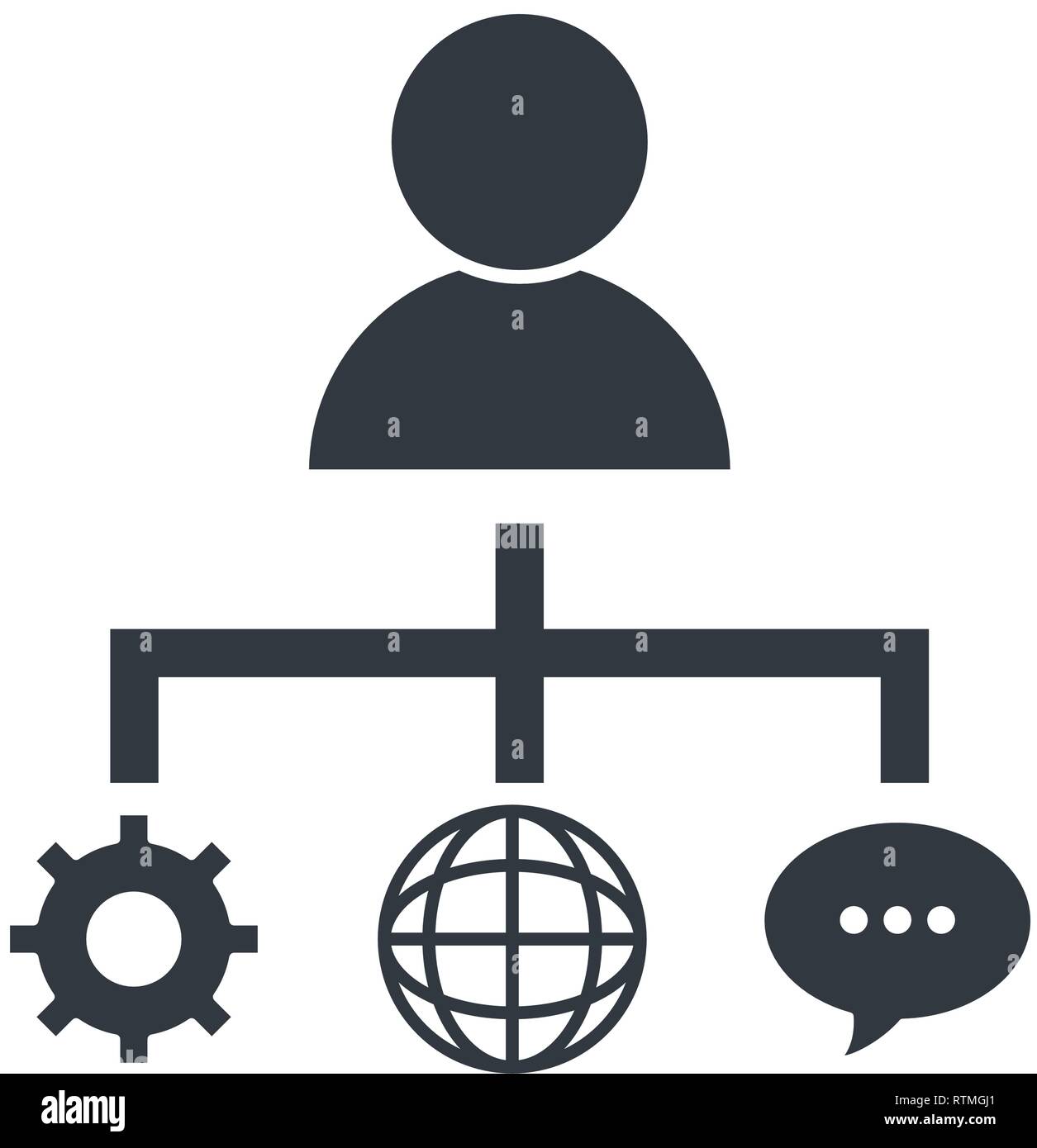 business social network cartoon Stock Vector Image & Art - Alamy