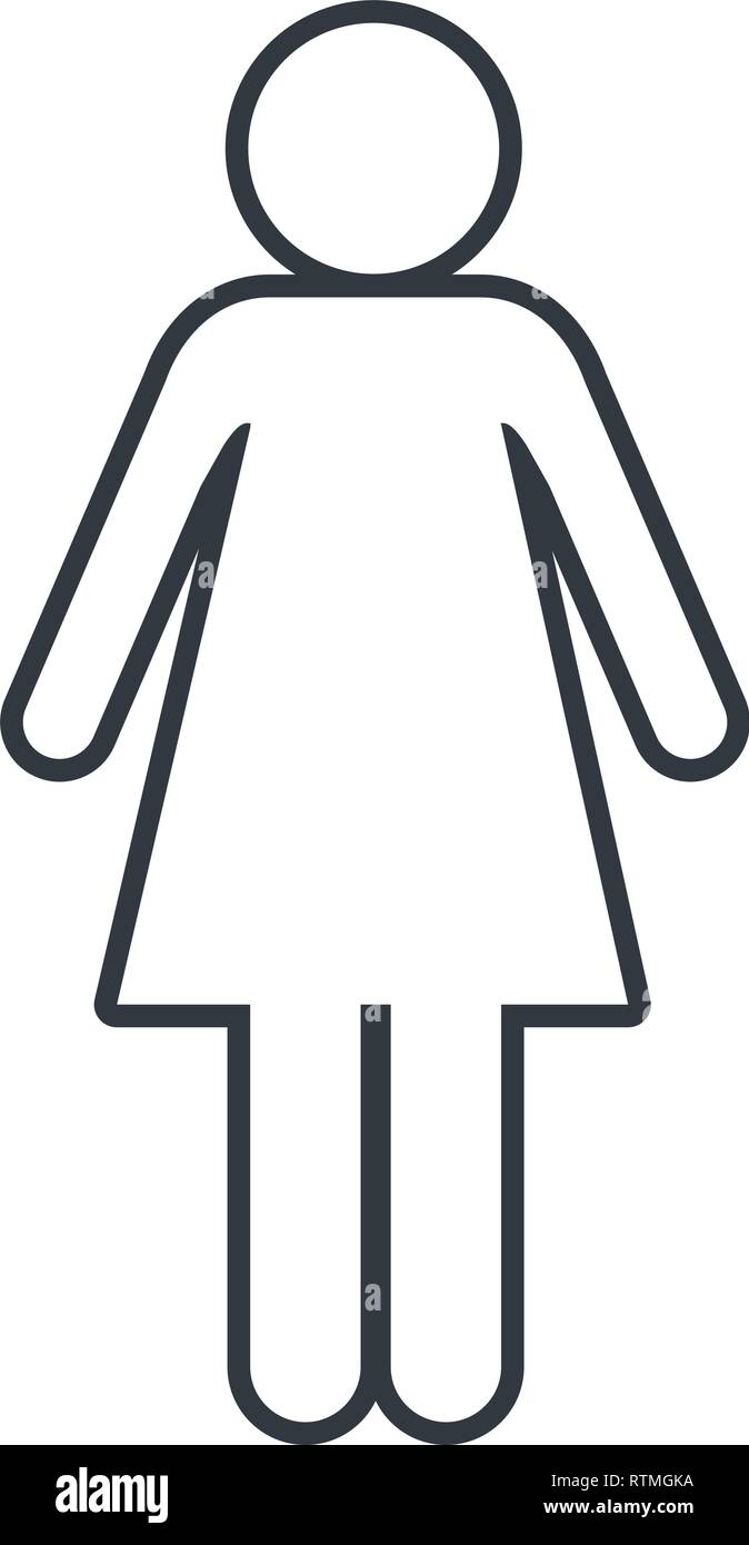 woman pictogram cartoon Stock Vector Image & Art - Alamy