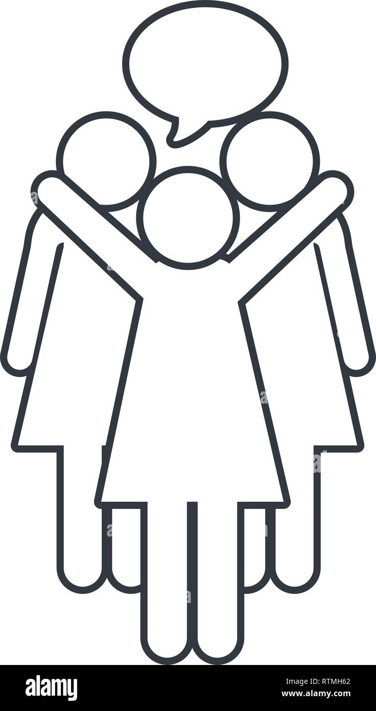 women pictogram cartoon Stock Vector Image & Art - Alamy