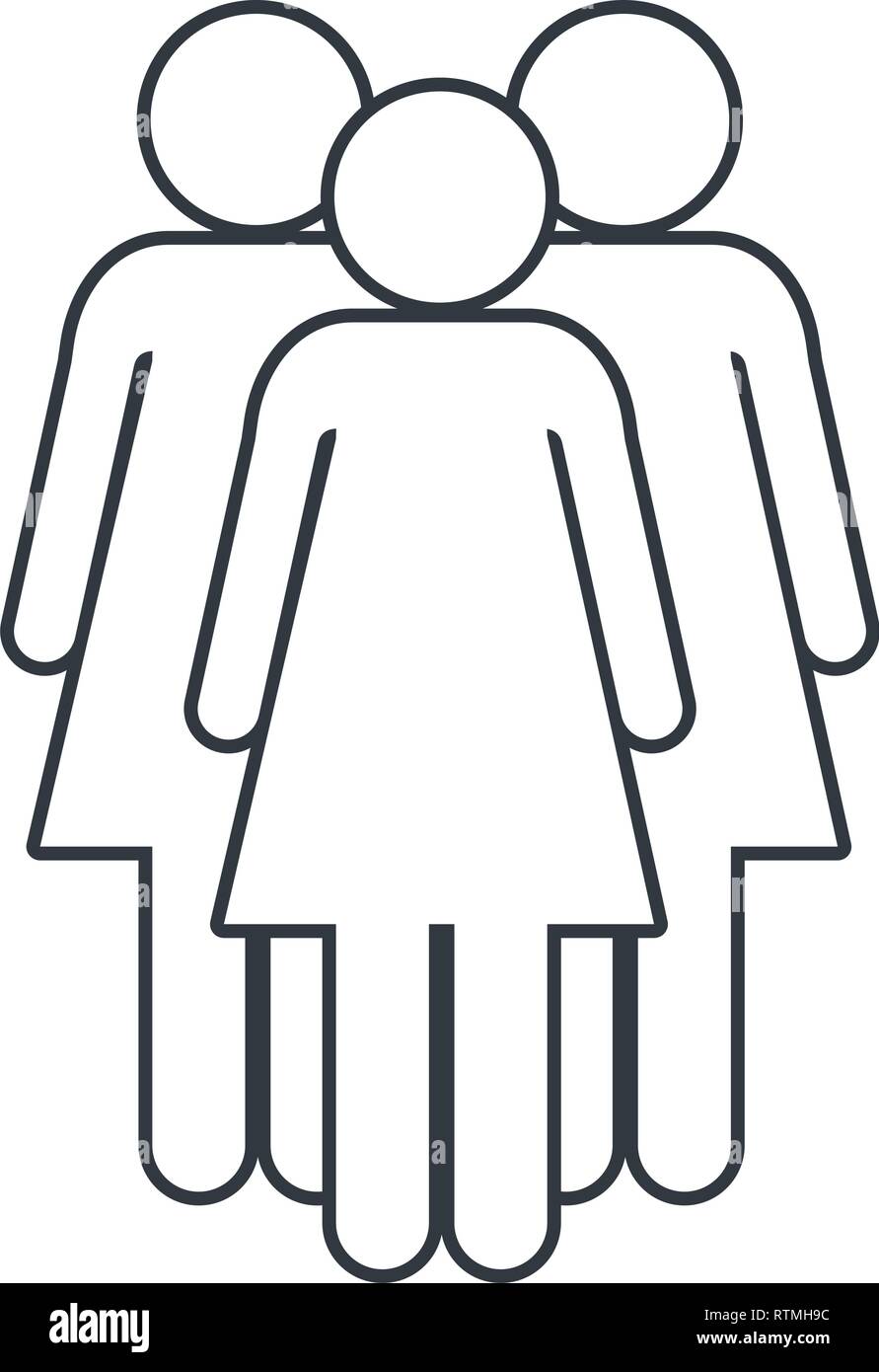 women pictogram cartoon Stock Vector Image & Art - Alamy