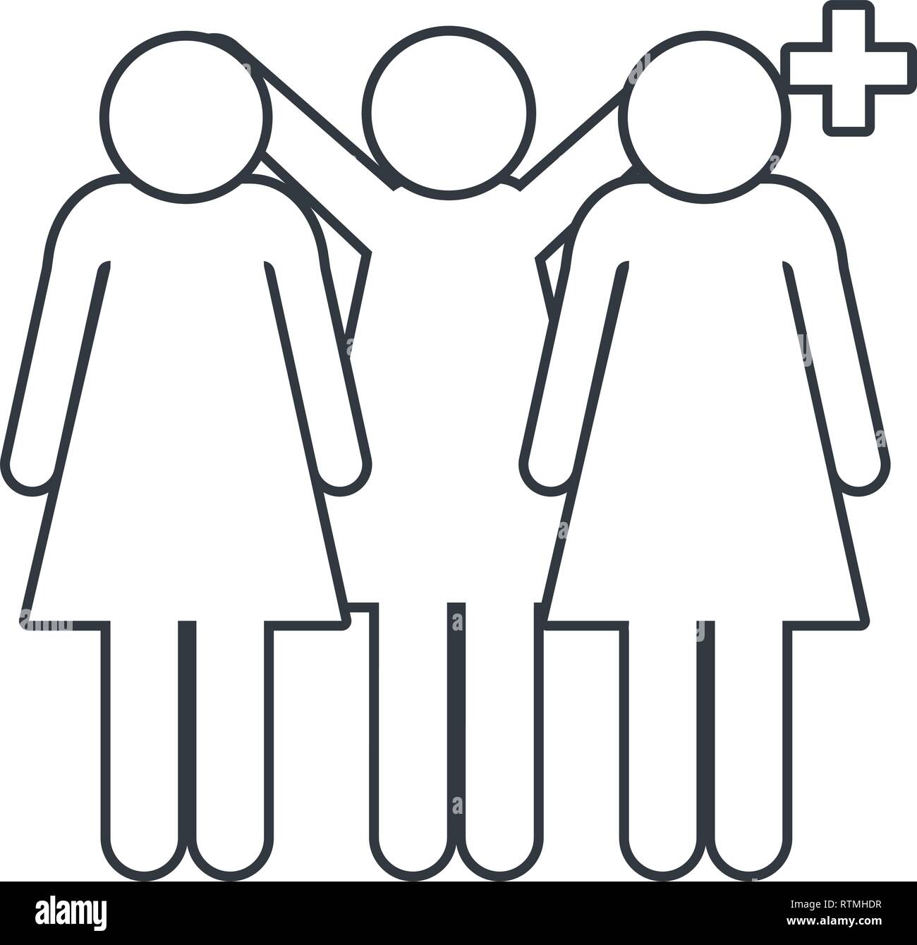 women pictogram cartoon Stock Vector Image & Art - Alamy