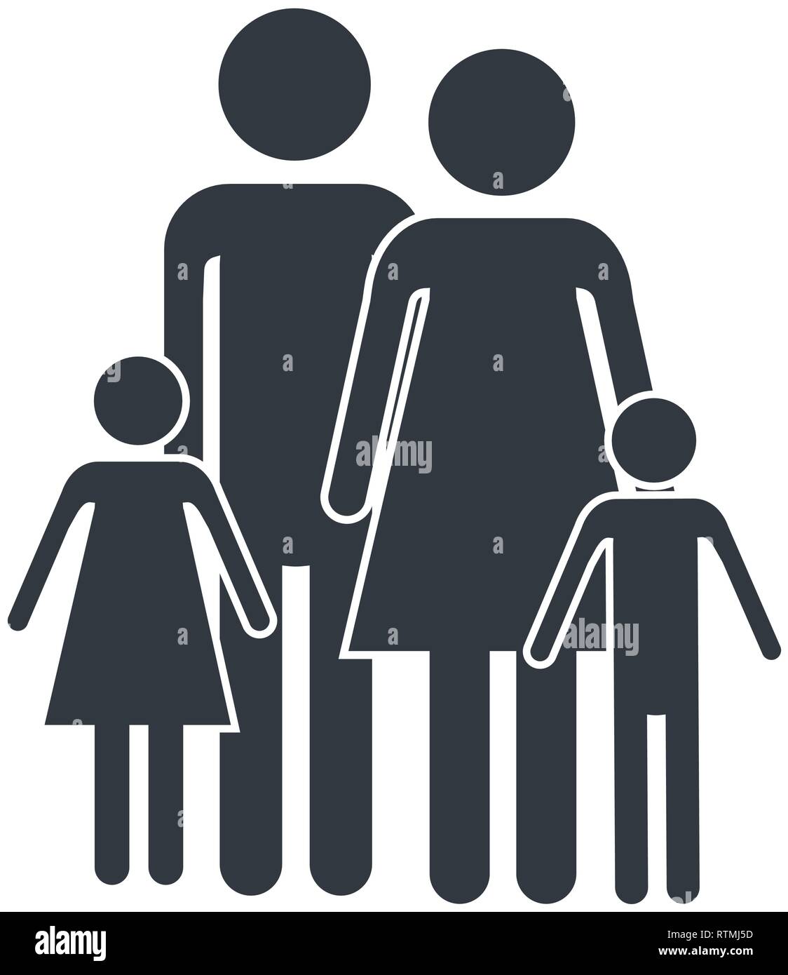 family pictogram cartoon Stock Vector Image & Art - Alamy