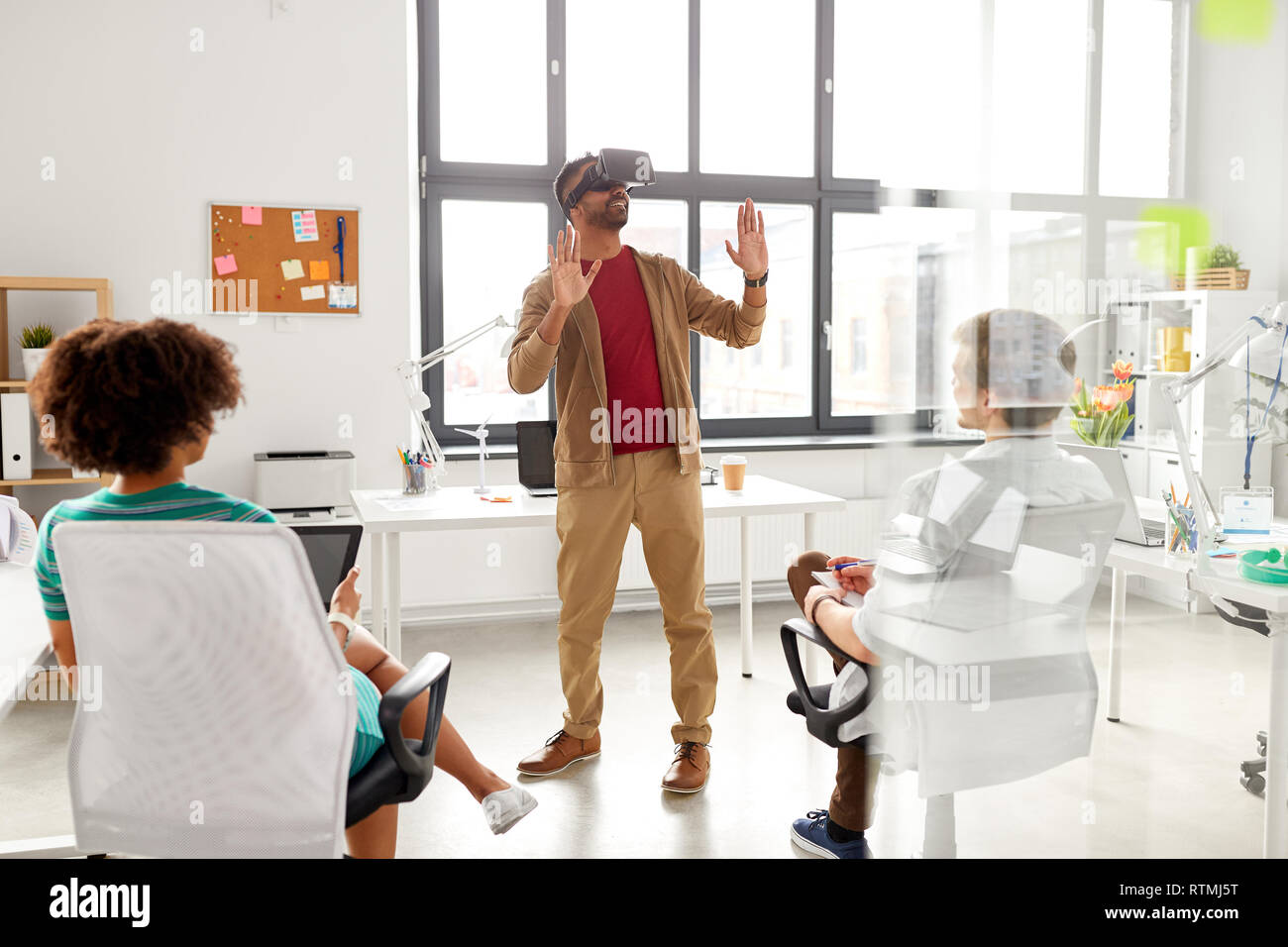 Group developers testing hi-res stock photography and images - Alamy