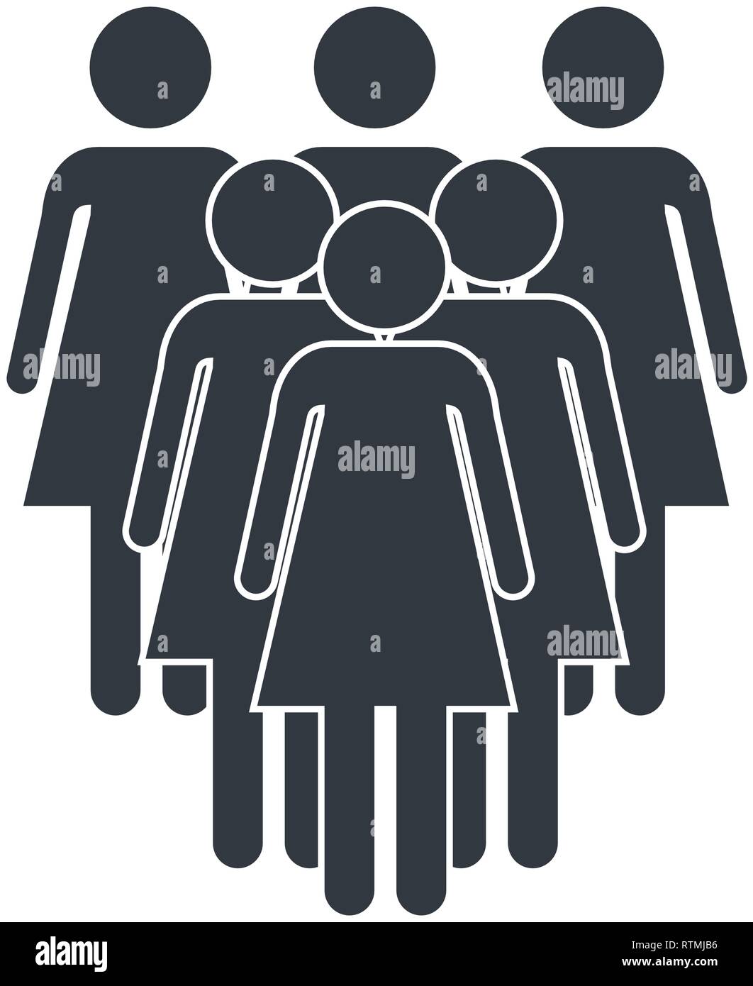 women pictogram cartoon Stock Vector Image & Art - Alamy