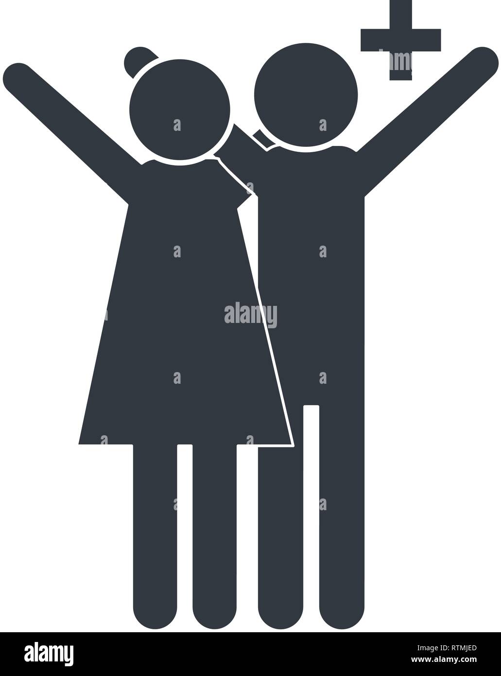 family pictogram cartoon Stock Vector Image & Art - Alamy