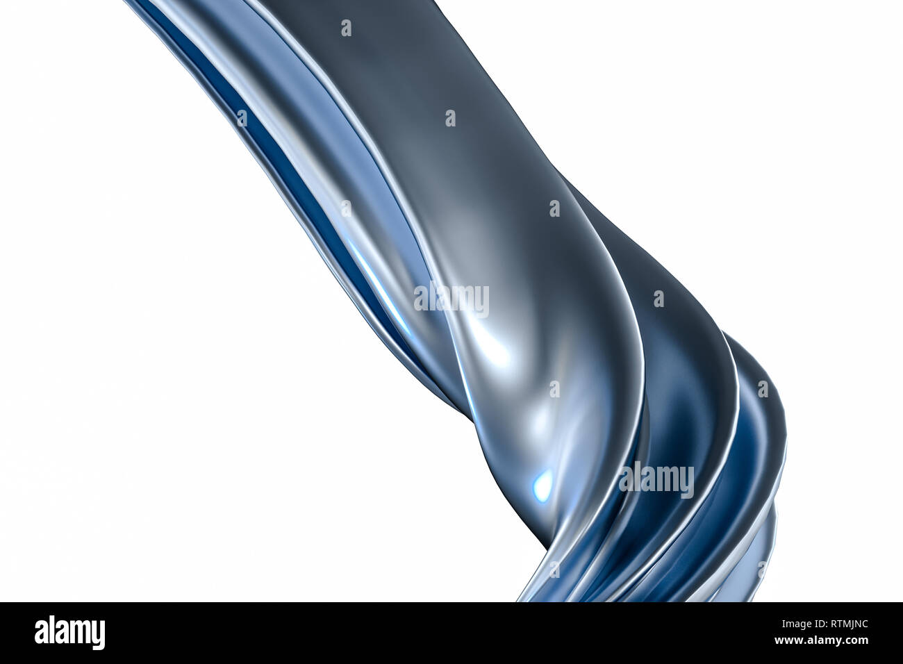 3d rendering, blue metalic surface and graphic design background Stock ...