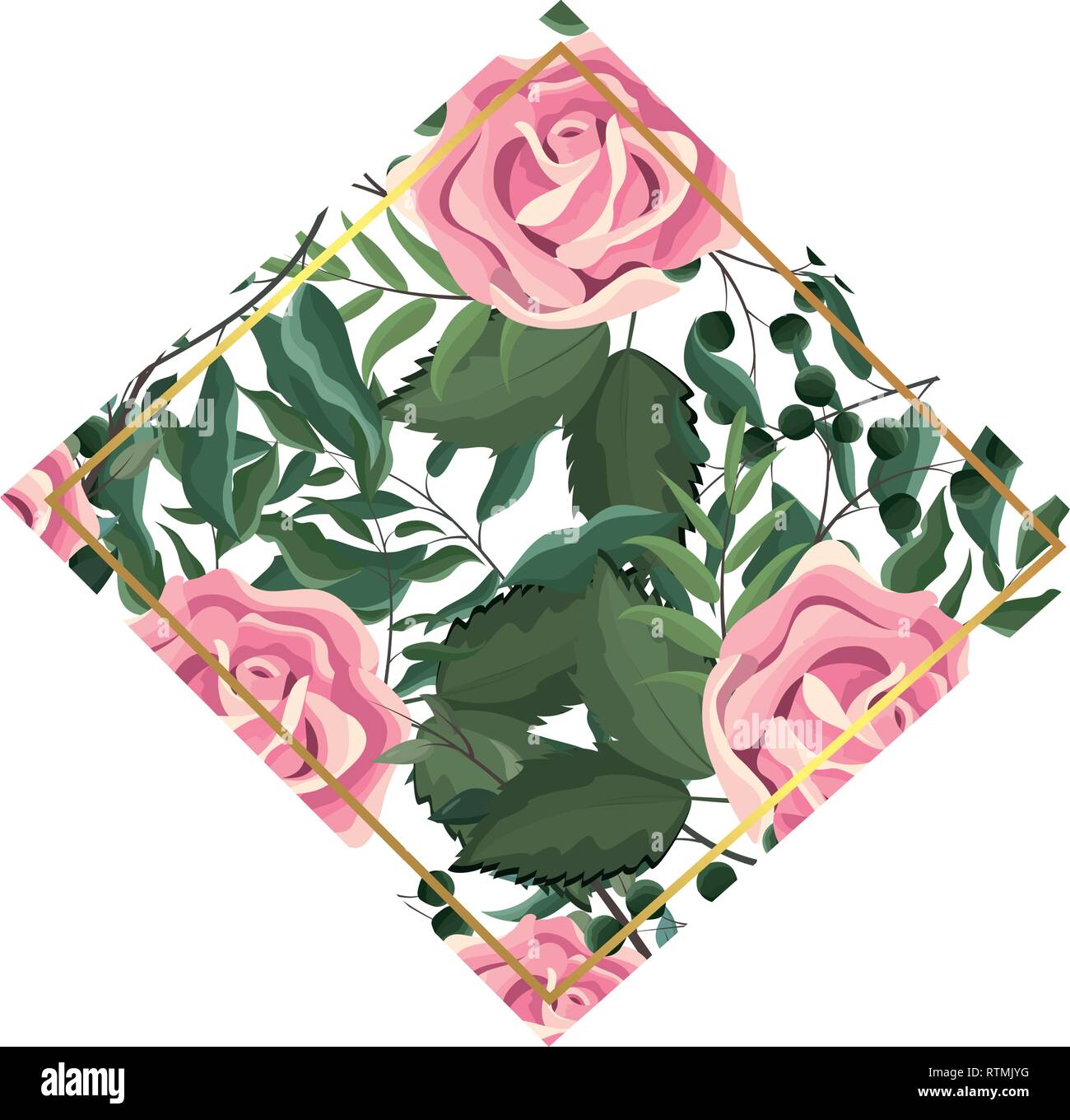 Spring floral frame Stock Vector Image & Art - Alamy