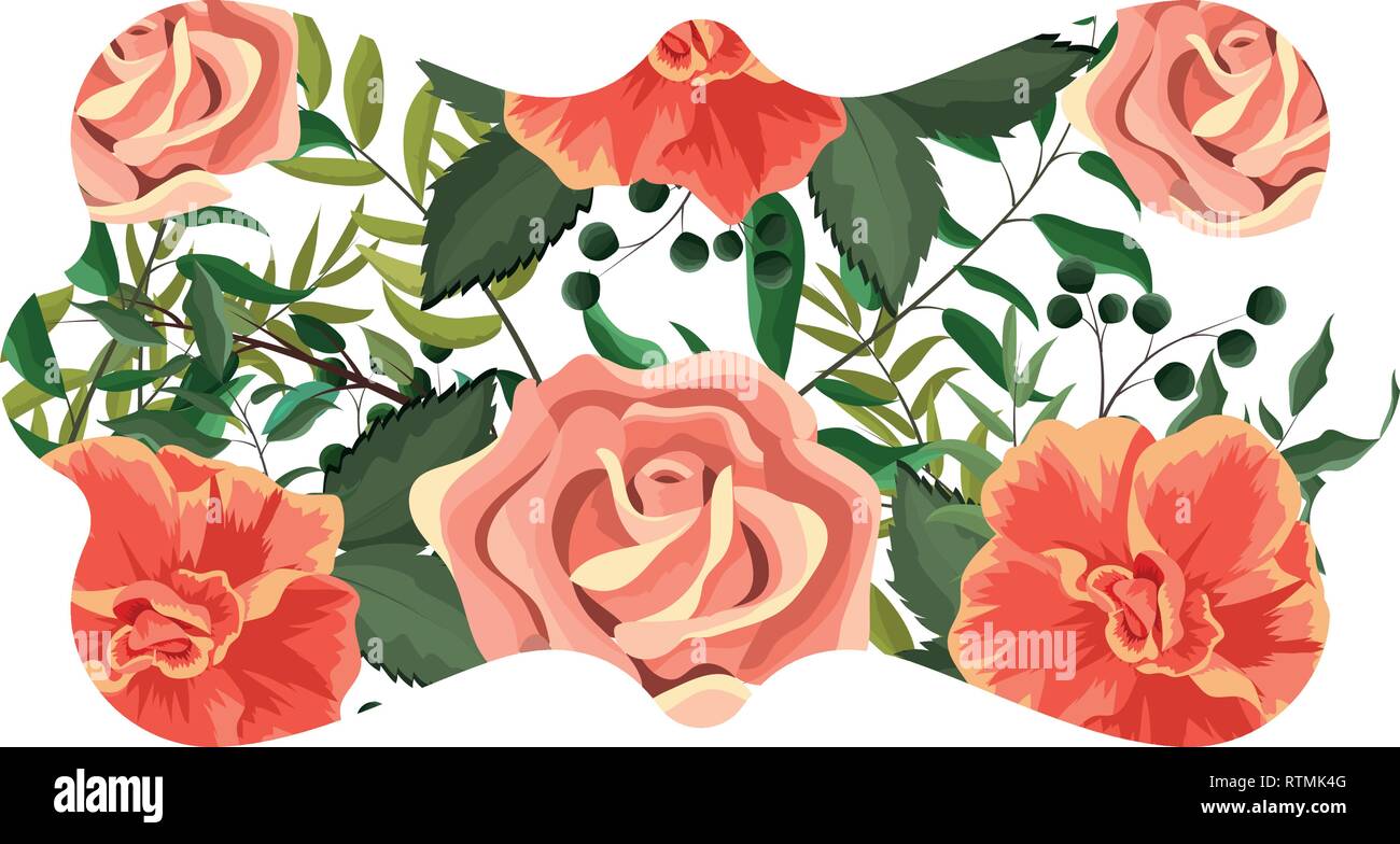 Spring floral frame Stock Vector Image & Art - Alamy
