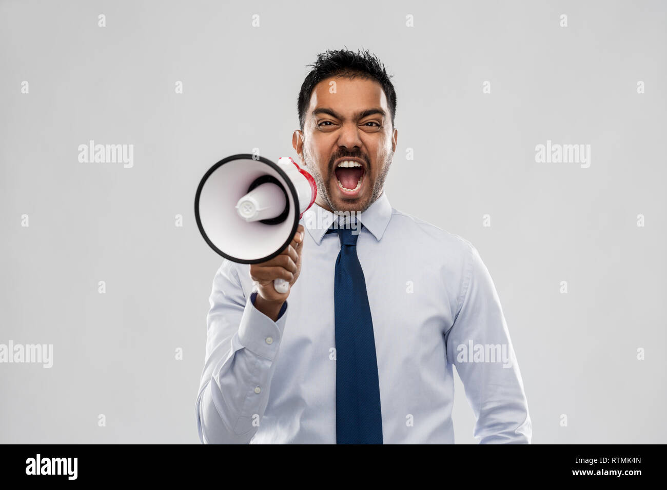 Businessman anger public speaking hi-res stock photography and images ...