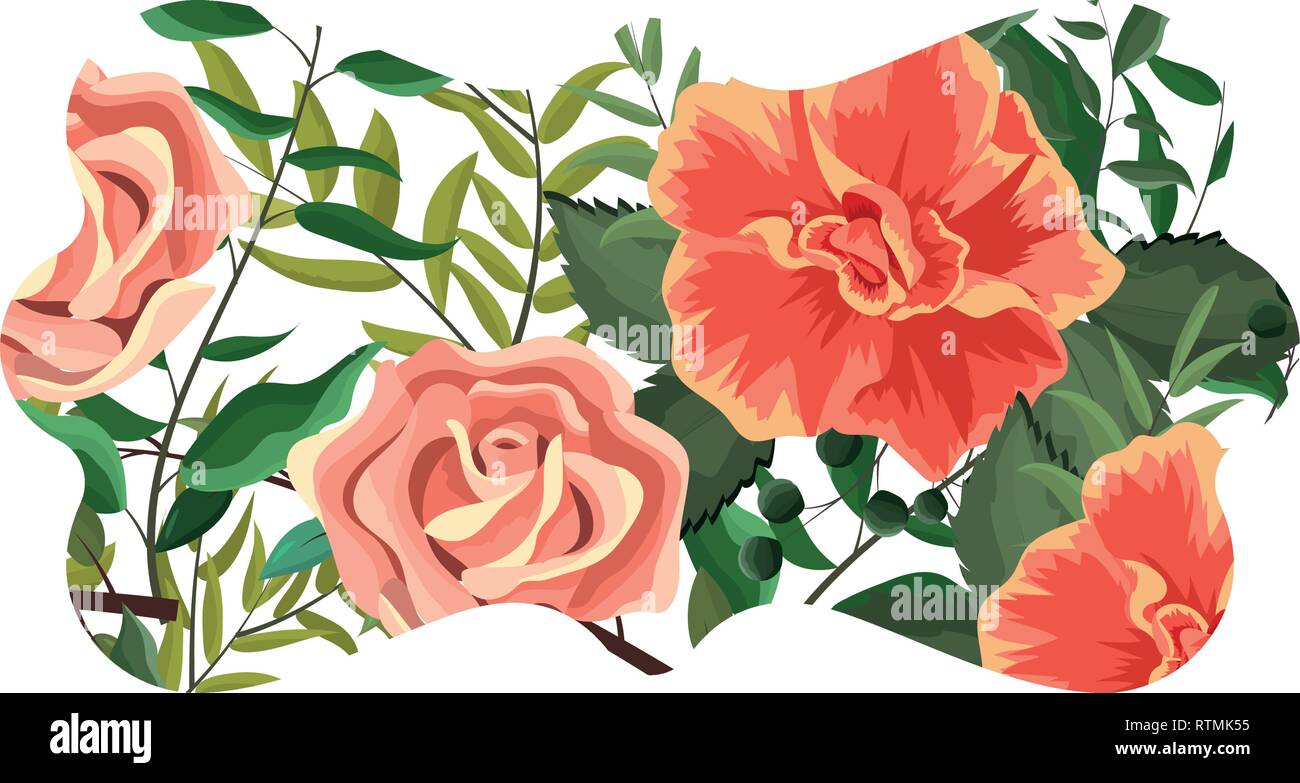 Spring floral frame Stock Vector Image & Art - Alamy