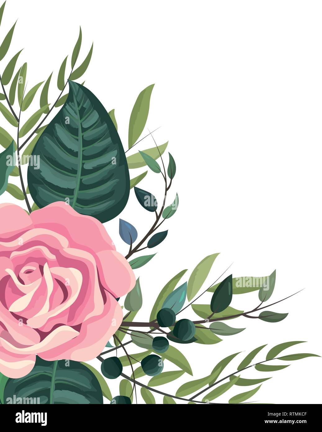 Spring floral frame Stock Vector Image & Art - Alamy