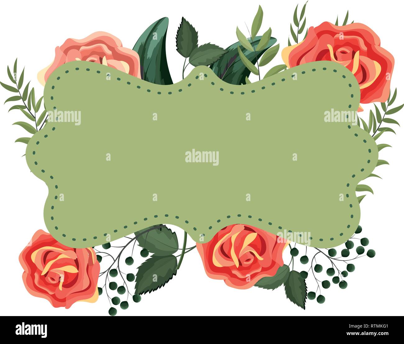 Spring floral frame Stock Vector Image & Art - Alamy