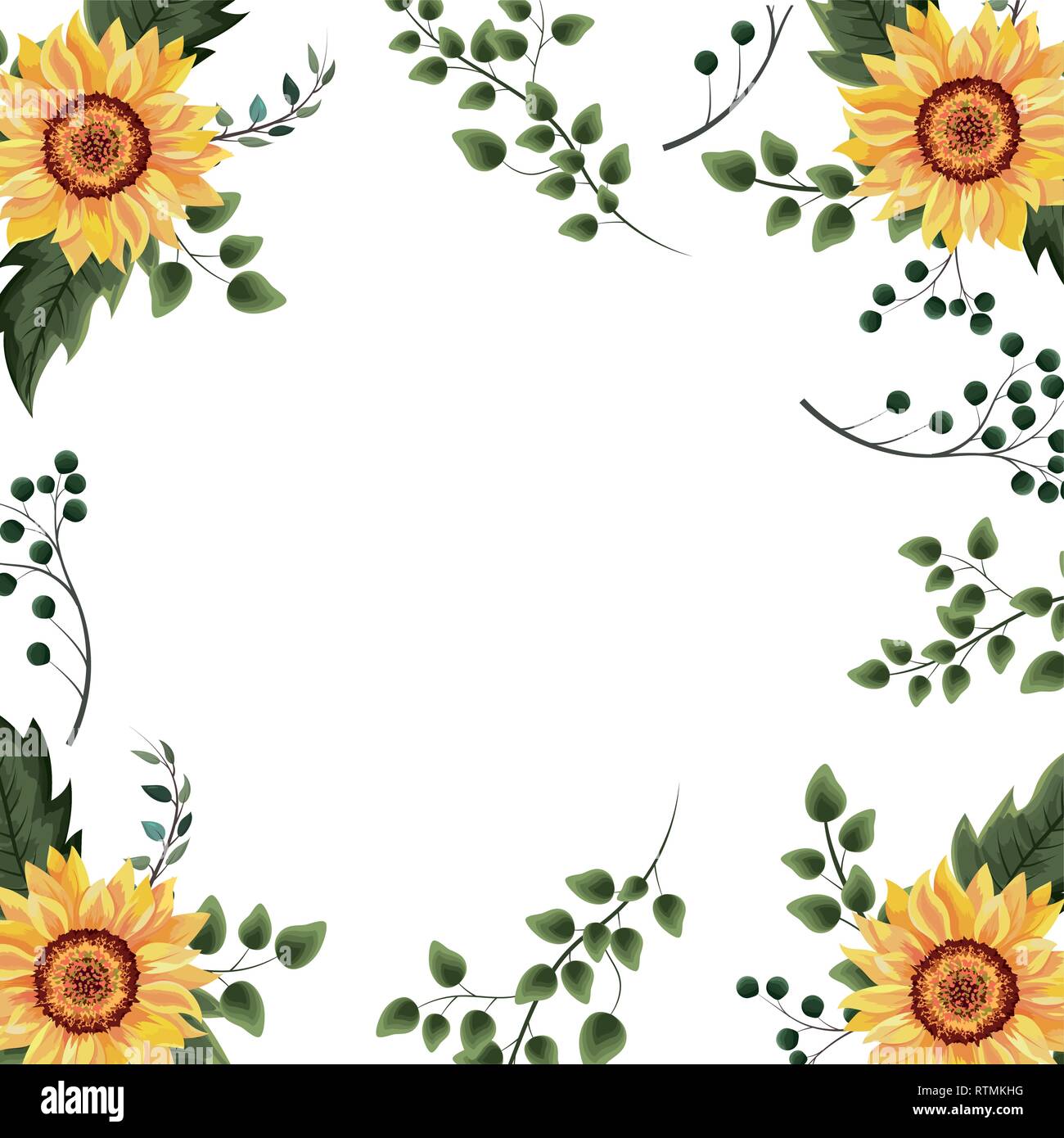 Spring floral frame Stock Vector Image & Art - Alamy