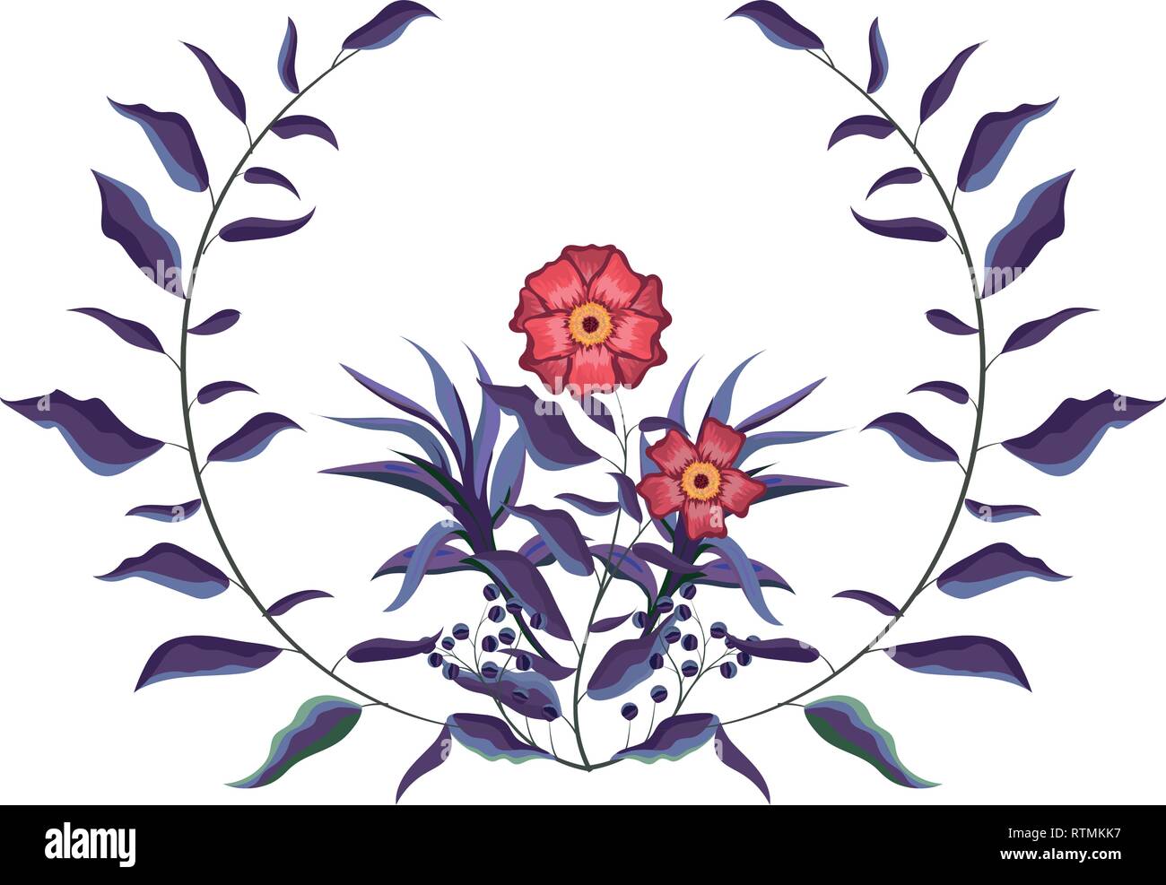 Spring floral frame Stock Vector Image & Art - Alamy