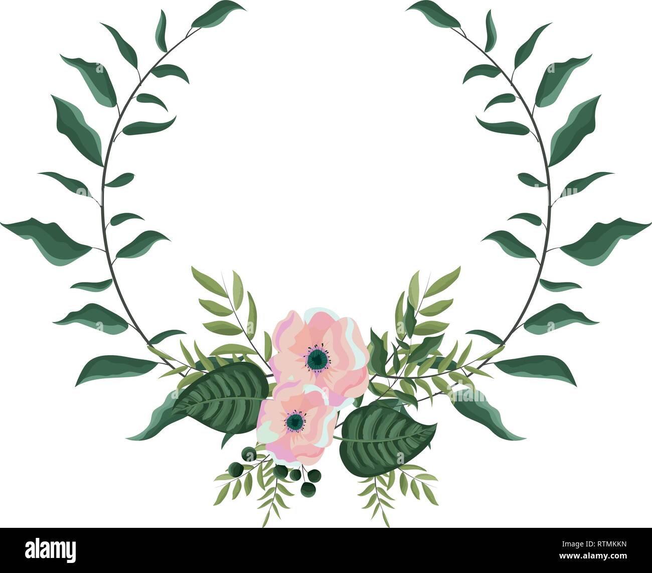Spring floral frame Stock Vector Image & Art - Alamy