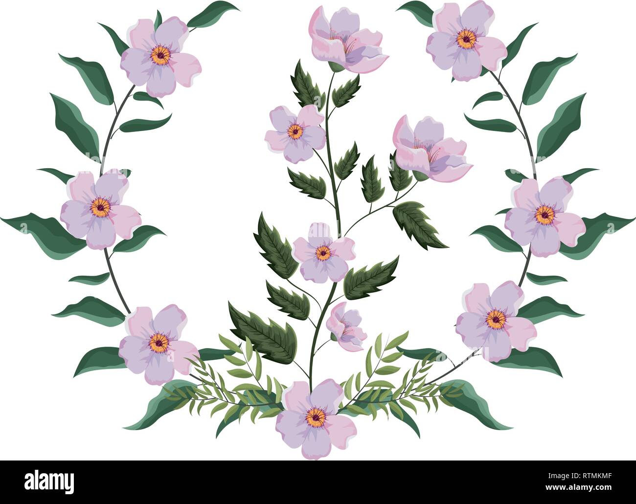 Spring floral frame Stock Vector Image & Art - Alamy