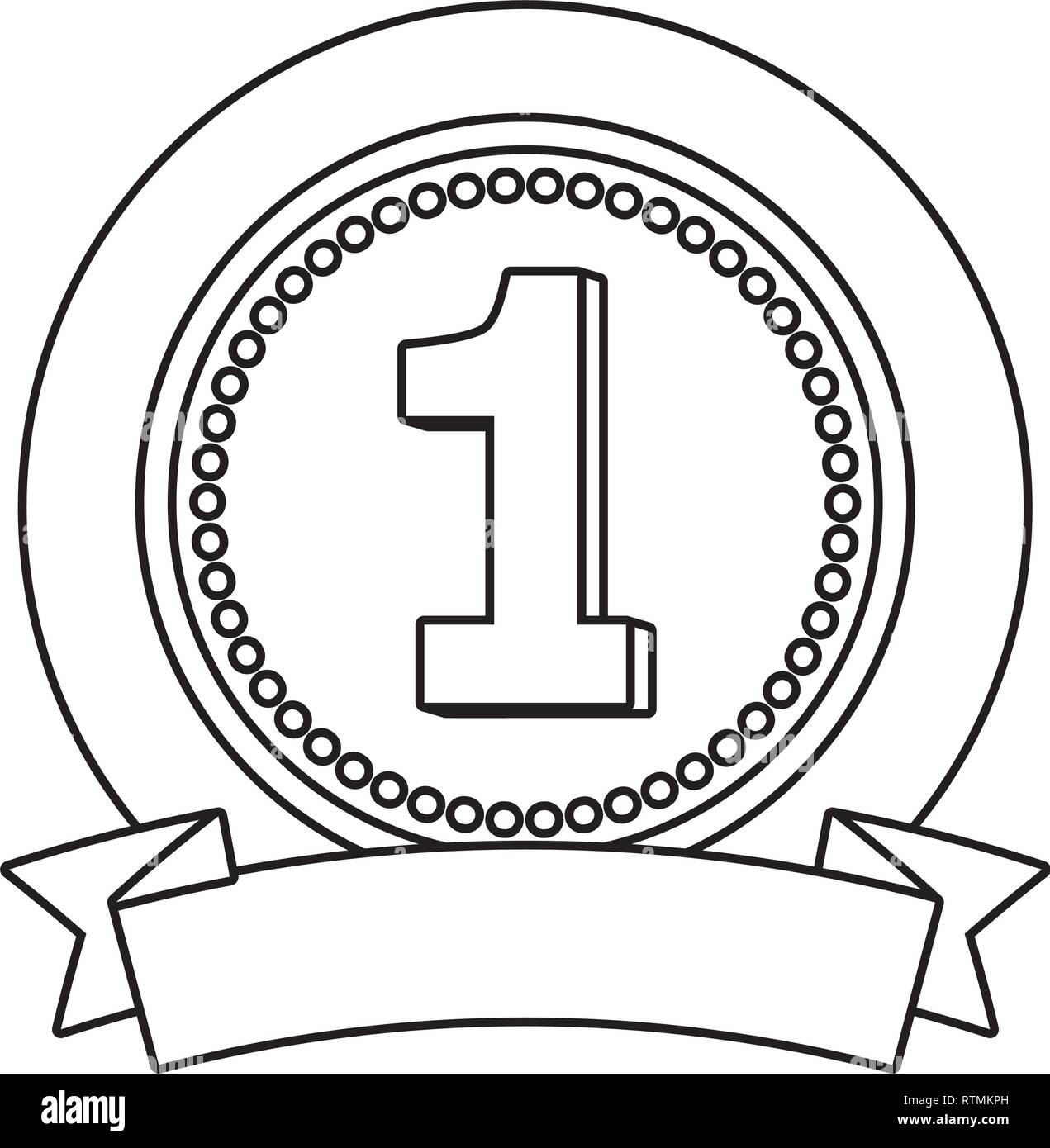First place medal award Stock Vector Image & Art - Alamy