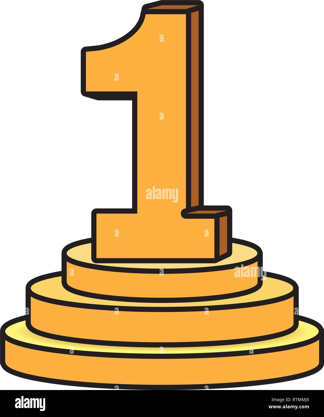 First place on podium isolated Stock Vector Image & Art - Alamy