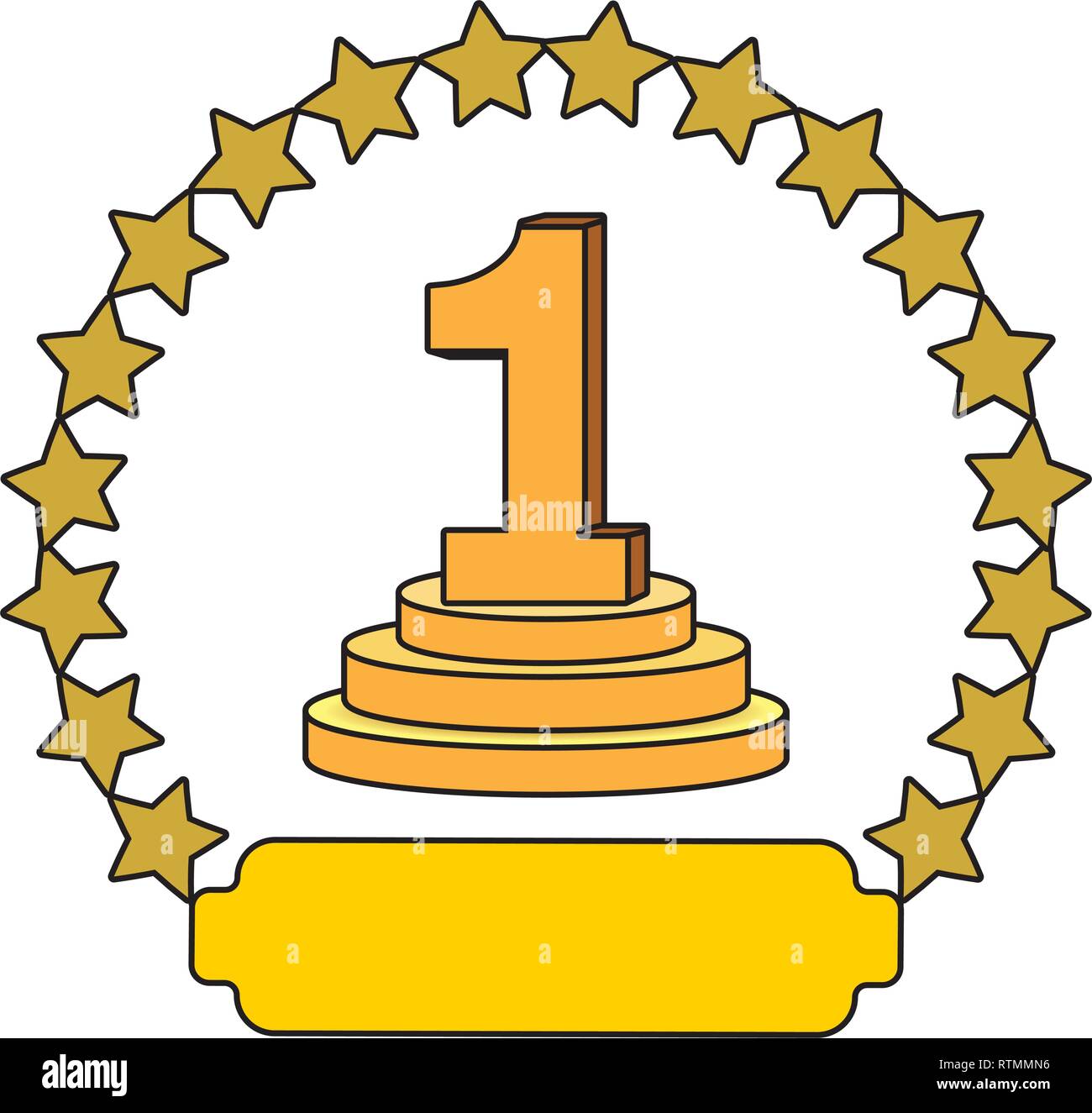 First place on podium with stars Stock Vector Image & Art - Alamy