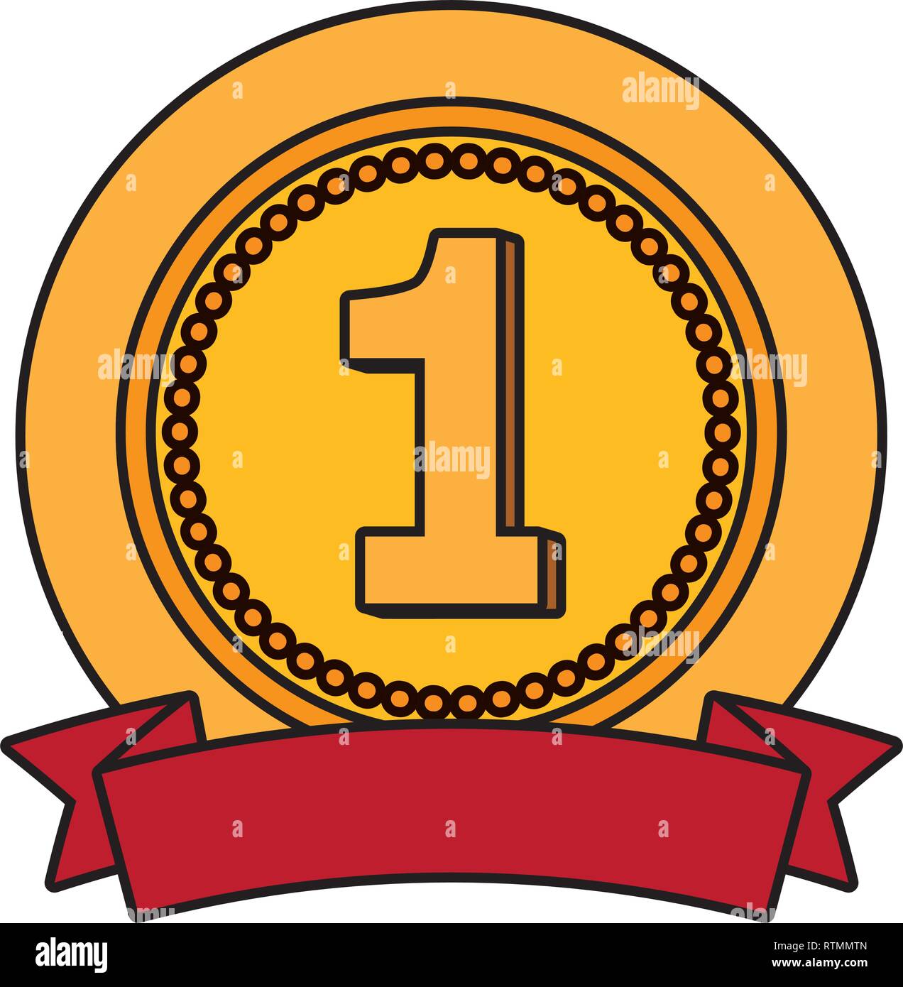 First place medal award Stock Vector Image & Art - Alamy