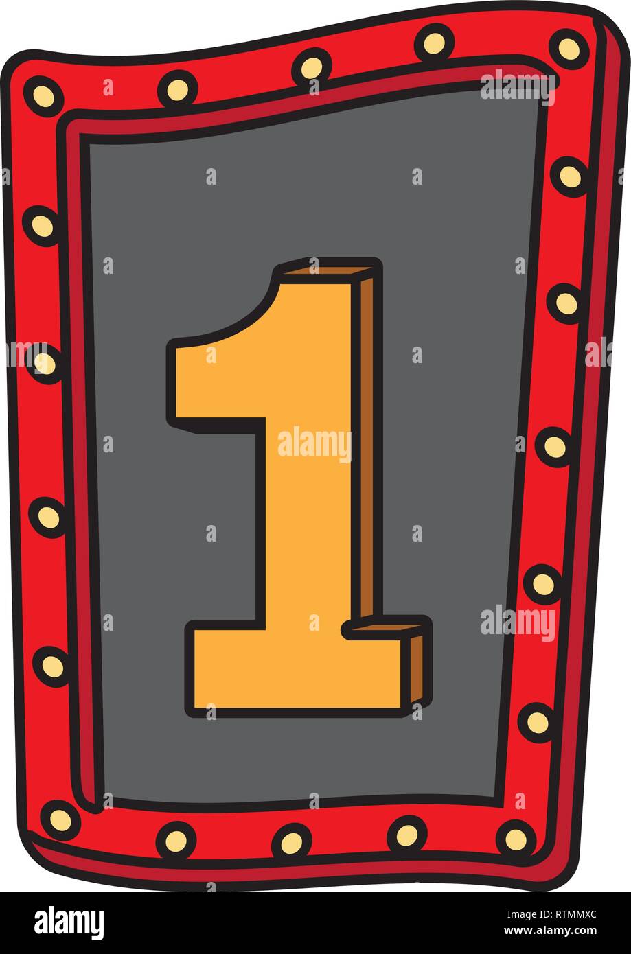 First place on lights sign Stock Vector Image & Art - Alamy