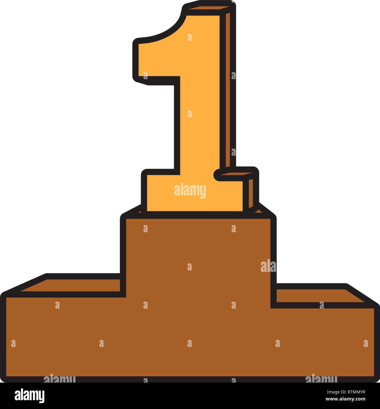 First place on podium Stock Vector Image & Art - Alamy