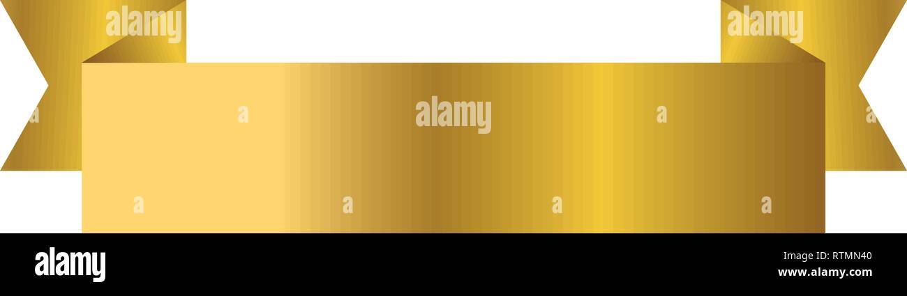 blank ribbon banner isolated Stock Vector Image & Art - Alamy