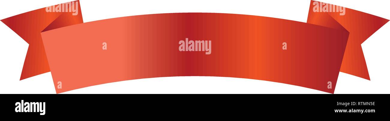 blank ribbon banner isolated Stock Vector Image & Art - Alamy