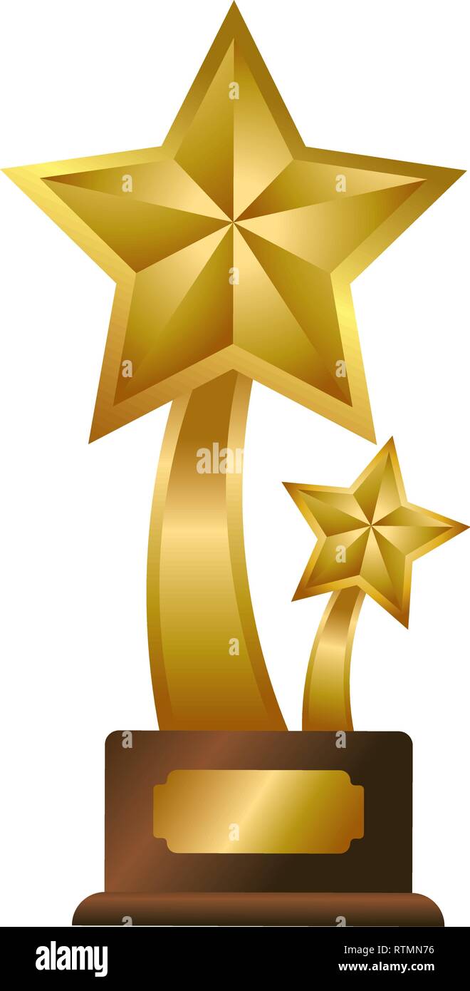 Trophy cup star shape symbol Stock Vector Image & Art - Alamy