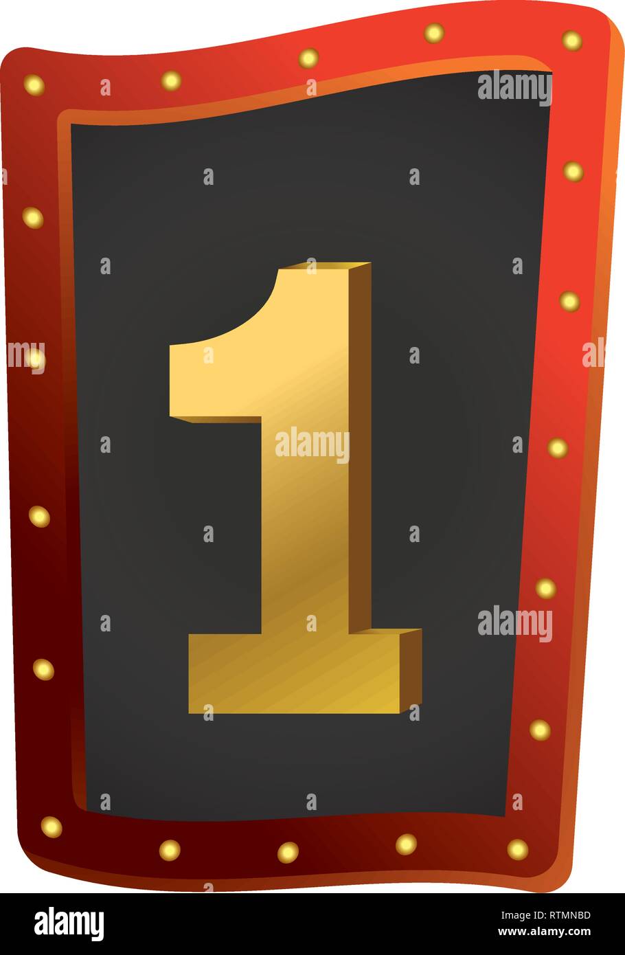 Number one show lights sign Stock Vector Image & Art - Alamy