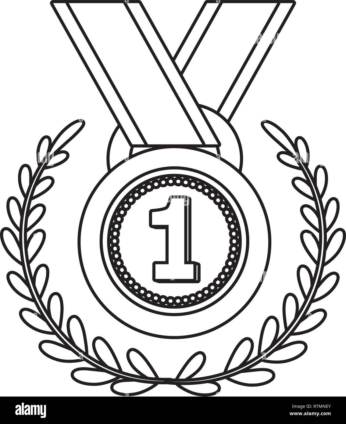 First place award symbol black and white Stock Vector Image & Art - Alamy