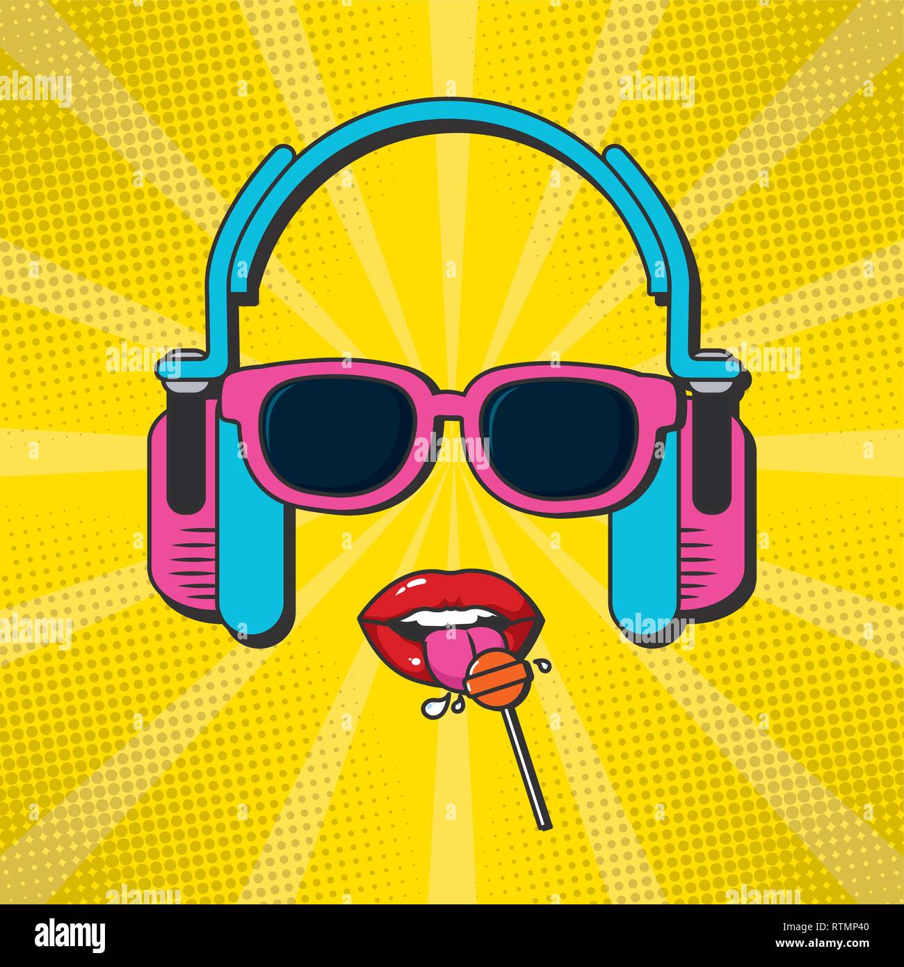 Pop art colorful cartoons Stock Vector Image & Art - Alamy