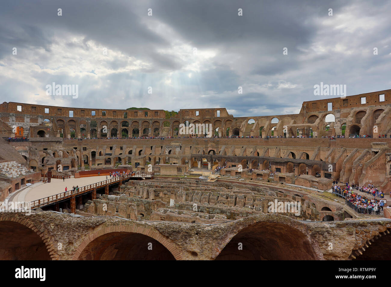 Colosseum in Rome, Italy. Ancient Roman Colosseum is one of the main ...