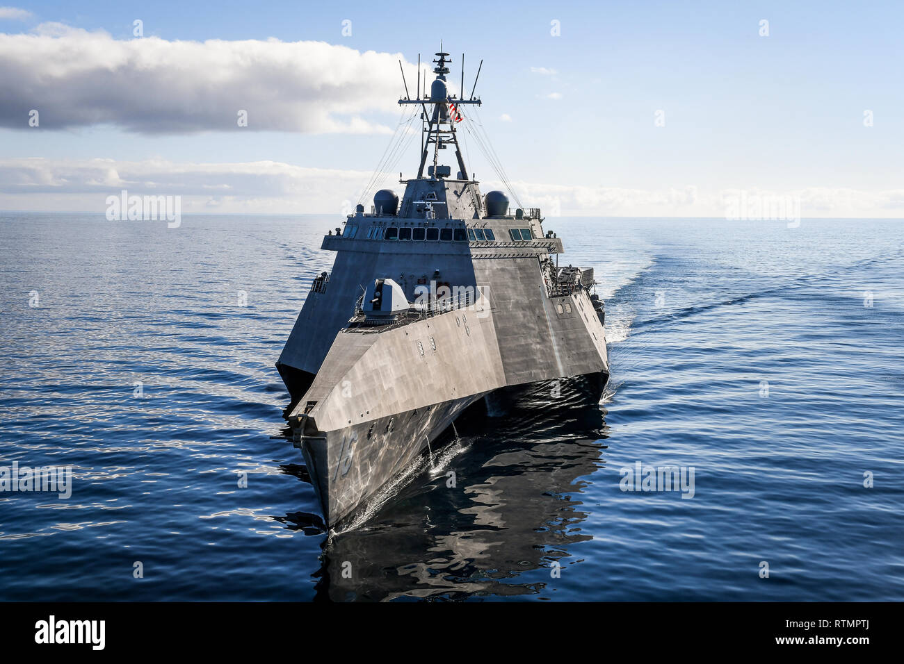 U.S. Navy Independence variant littoral combat ships USS Tulsa during ...
