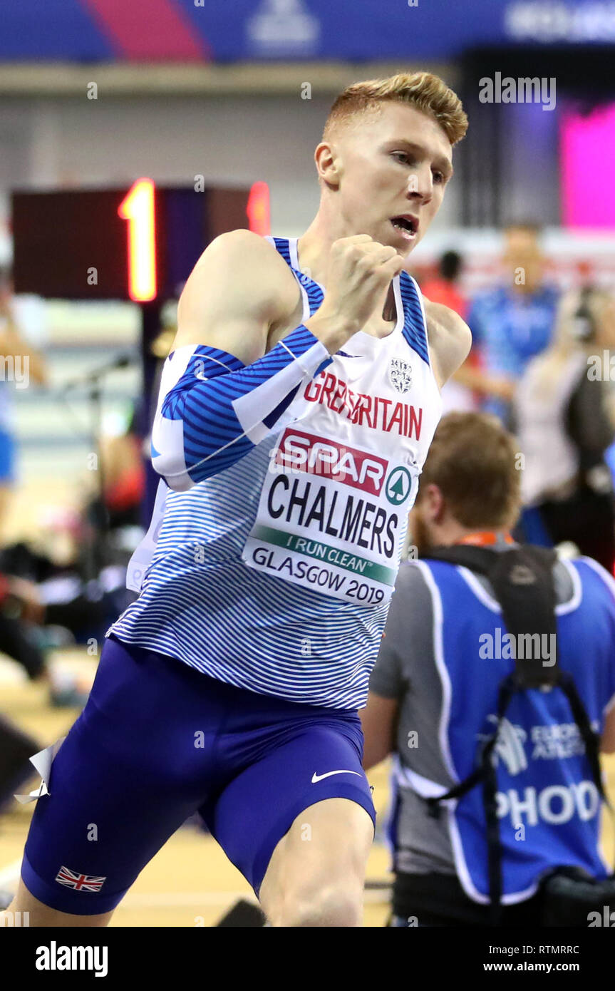 Great Britain's Cameron Chalmers in the 400m Men semifinal during day ...