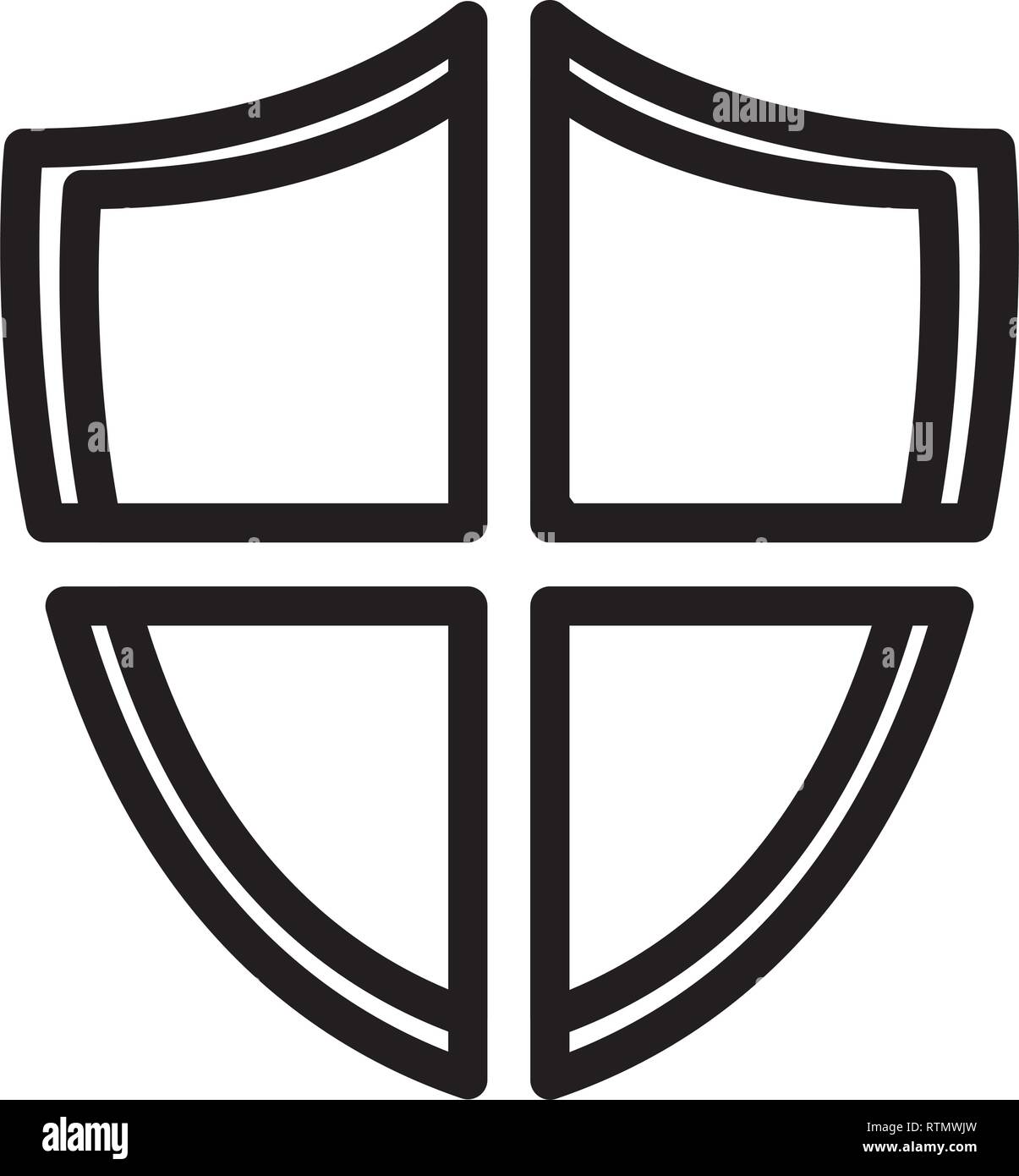 shield security isolated icon vector illustration design Stock Vector ...