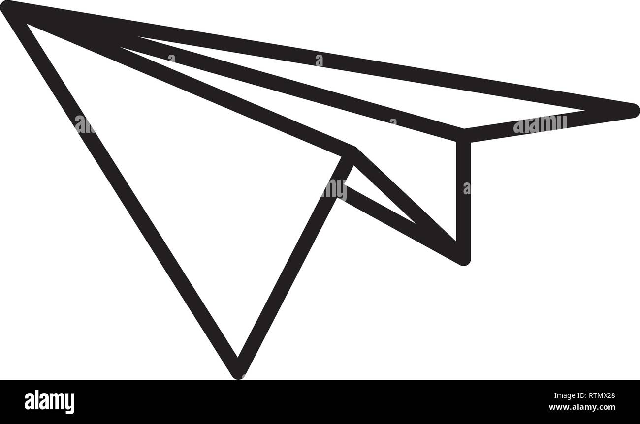 paper airplane isolated icon vector illustration design Stock Vector ...