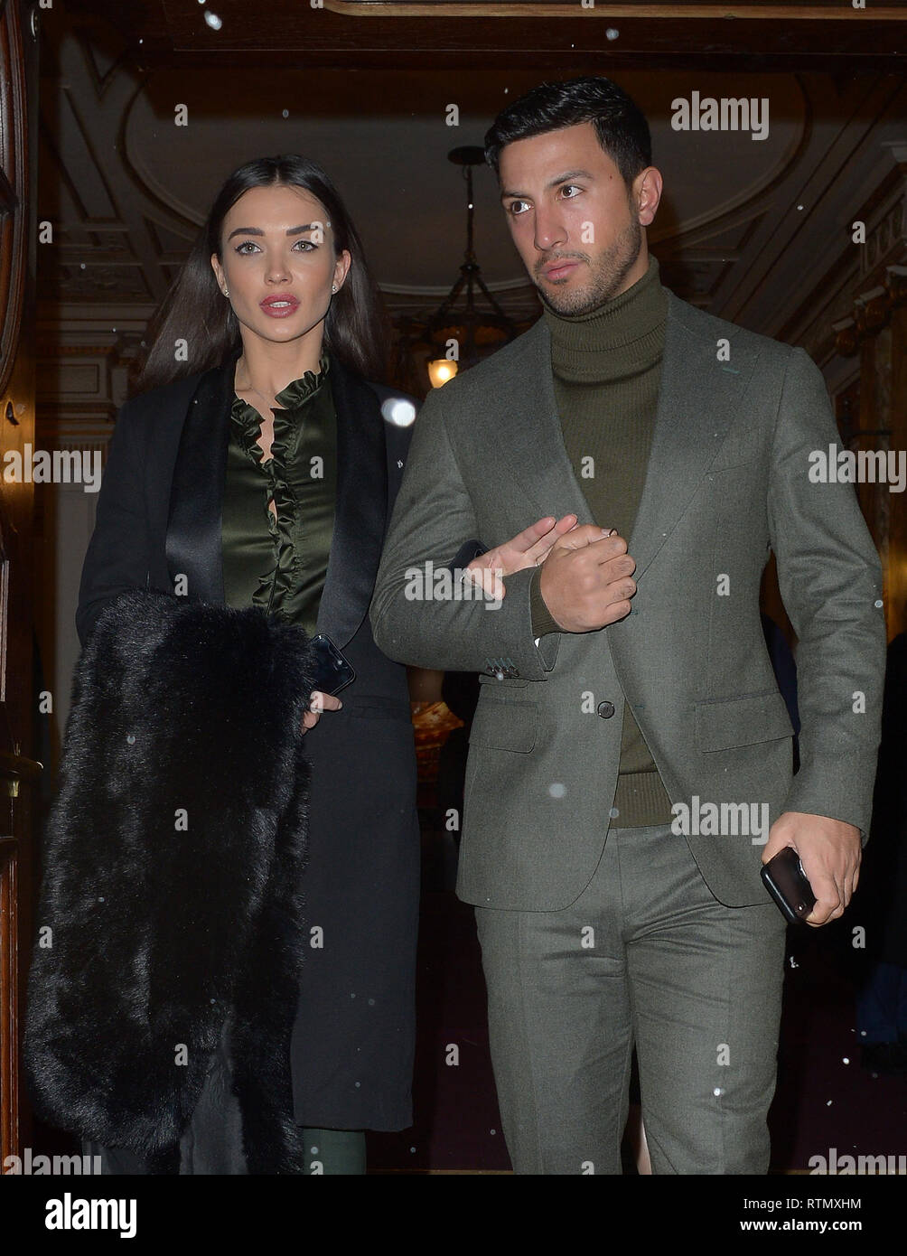 Bollywood actress Amy Jackson seen leaving The London Coliseum donning ...