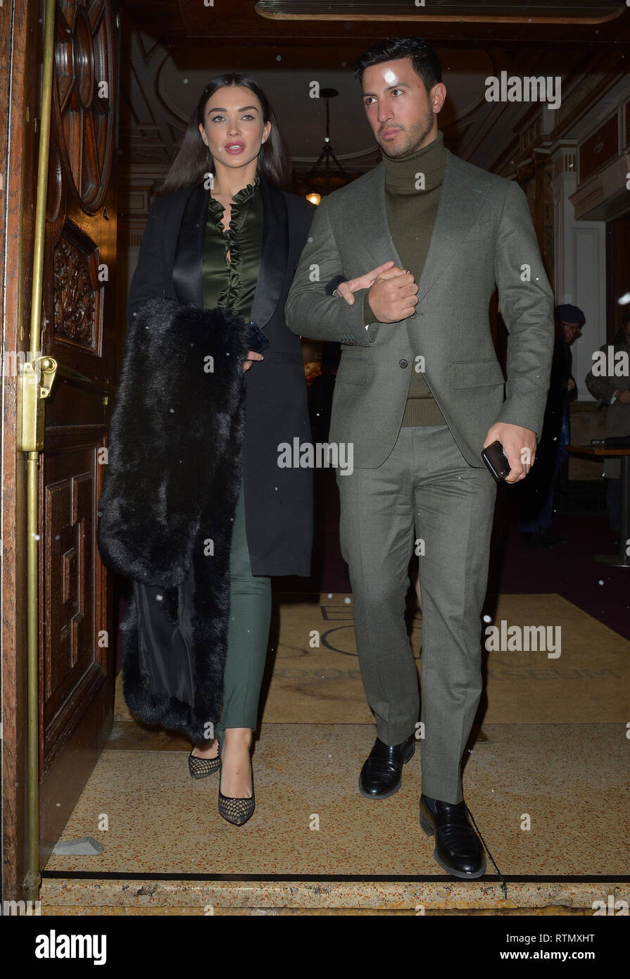 Bollywood actress Amy Jackson seen leaving The London Coliseum donning ...