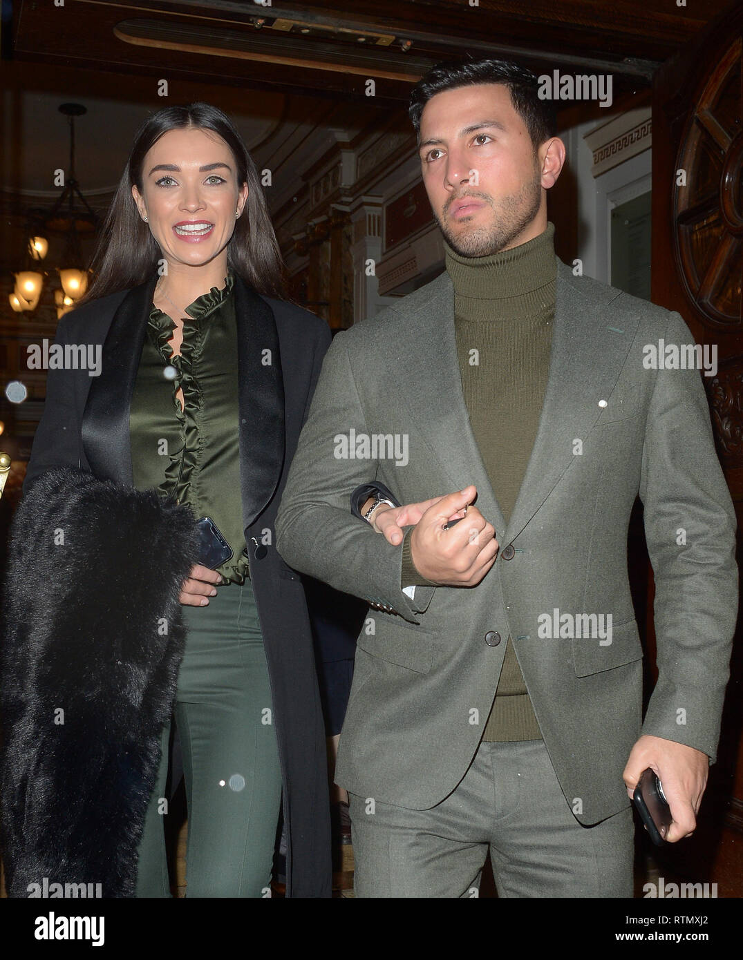 Bollywood actress Amy Jackson seen leaving The London Coliseum donning ...