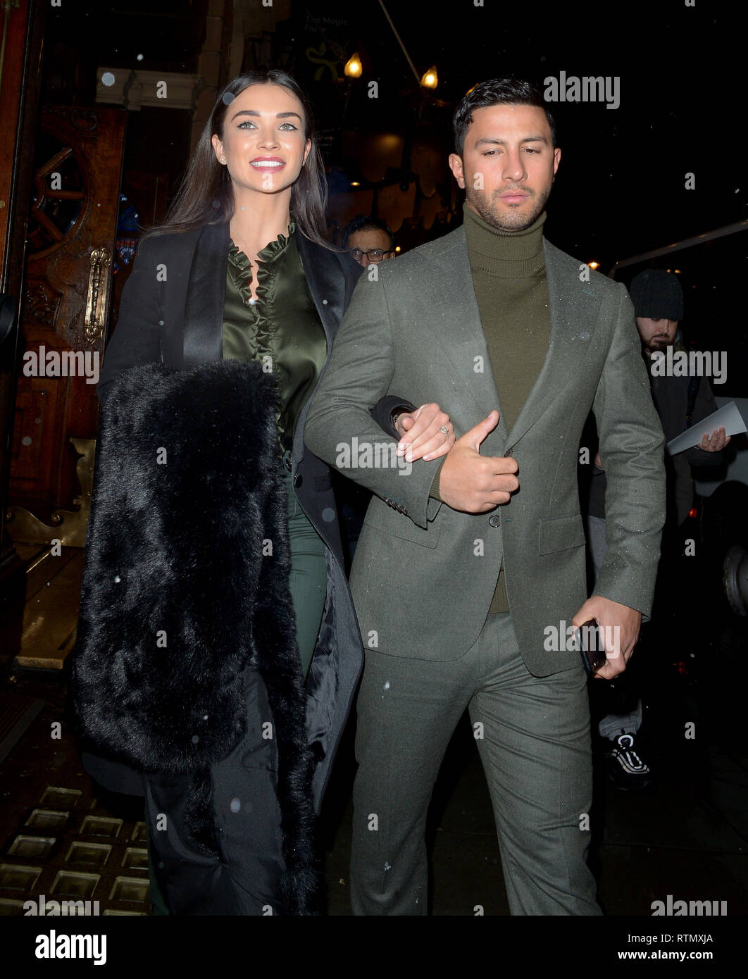 Bollywood actress Amy Jackson seen leaving The London Coliseum donning ...