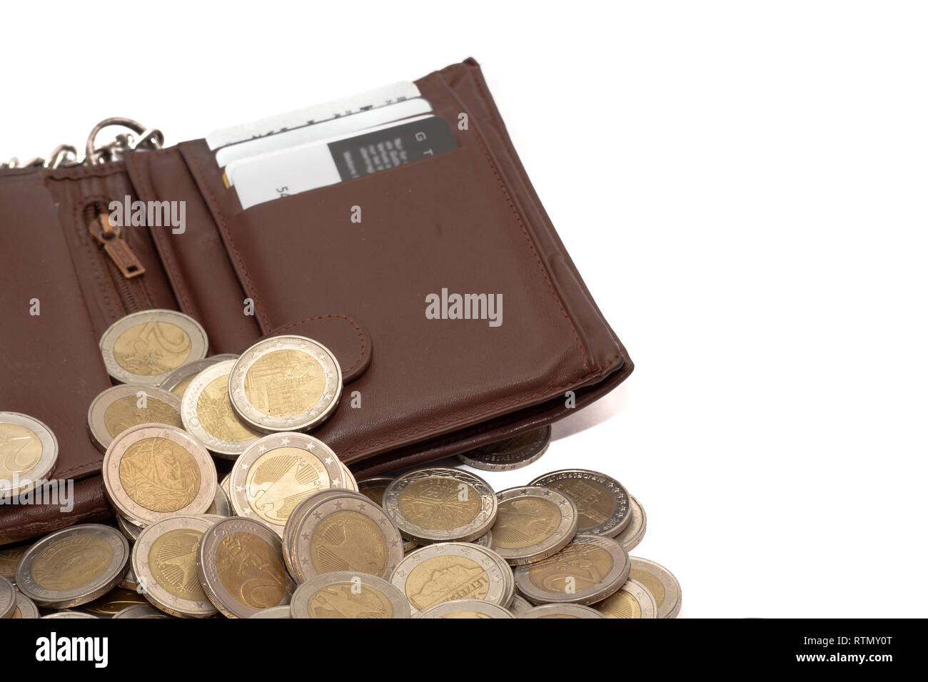 Moneybag with coins hi-res stock photography and images - Alamy